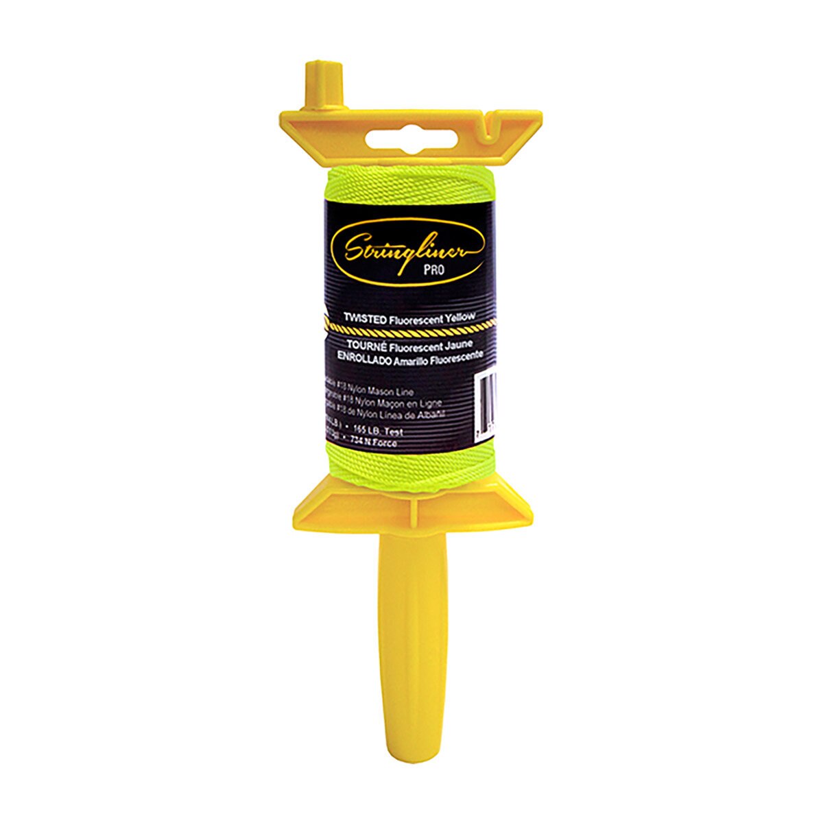 StringLiner Pro Handle Line Reel w/ 270 ft. Twisted Flouresent Yellow ...