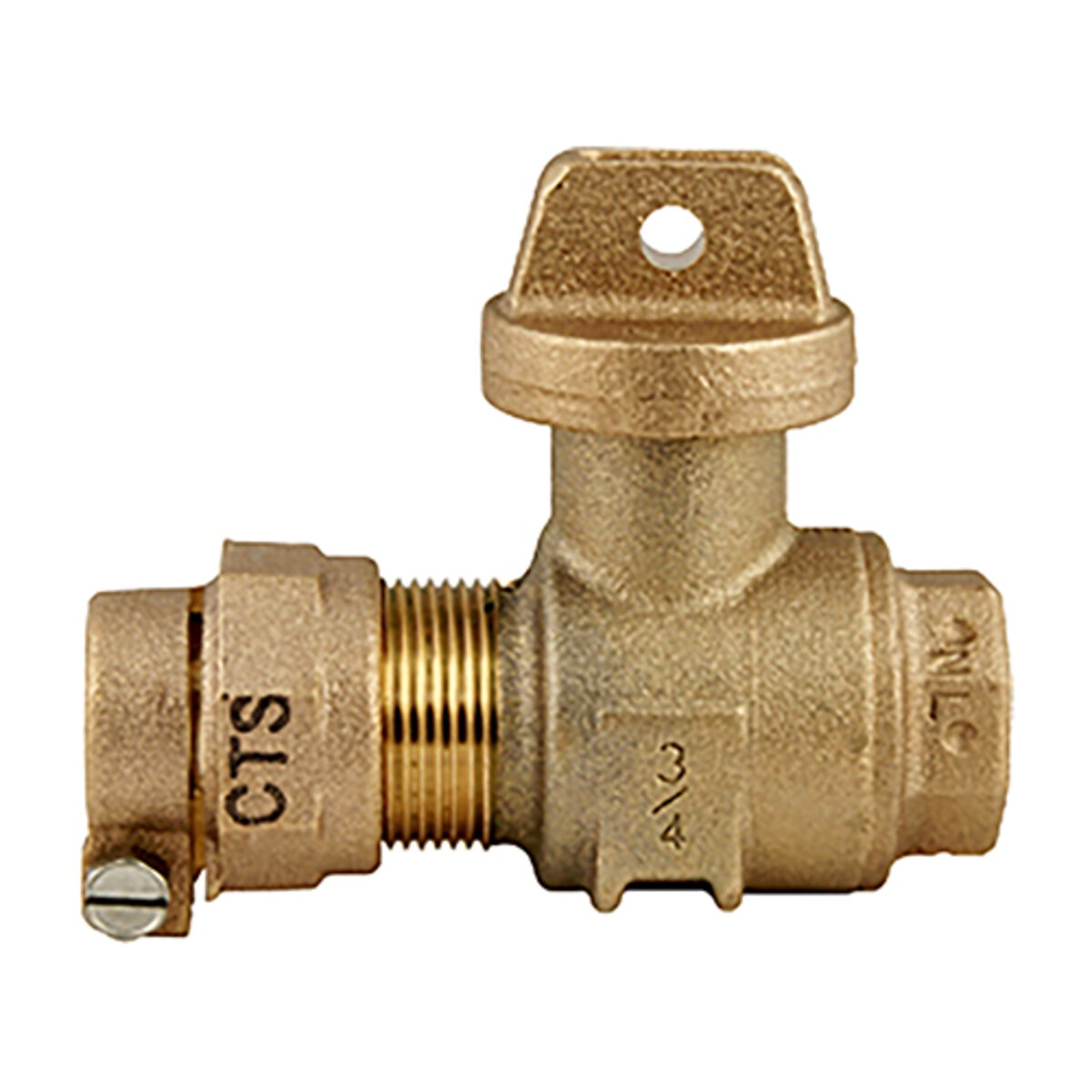 Curb Stop Ball Valve Fipt 300 PSI 1 in. Brass | SiteOne US