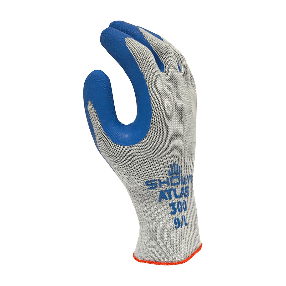 Showa Atlas General Purpose Gloves Palm-Dipped Natural Rubber Coating ...