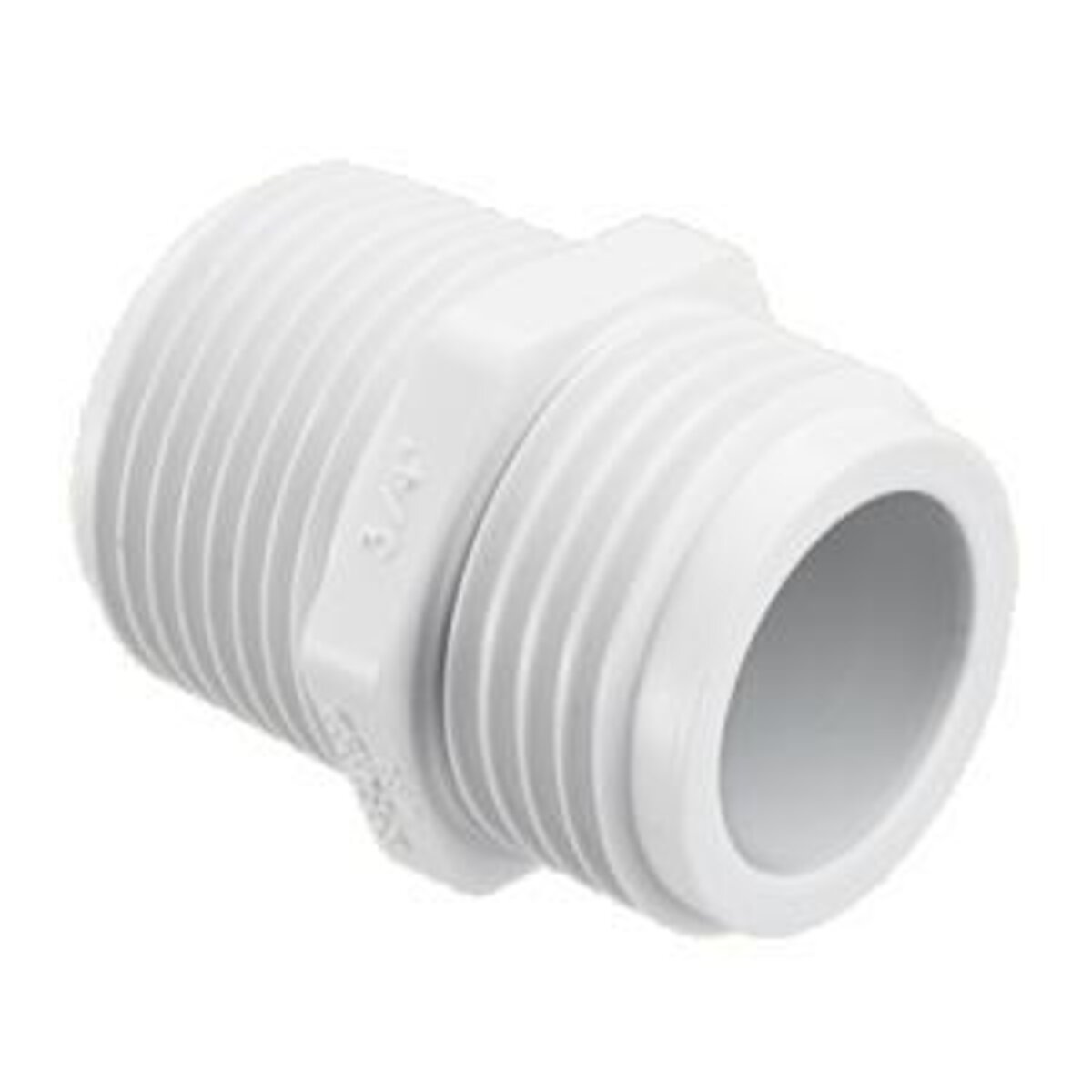 Sch 40 PVC Transition Nipple 3/4 in. x 1/2 in. MIPT Polypropylene ...