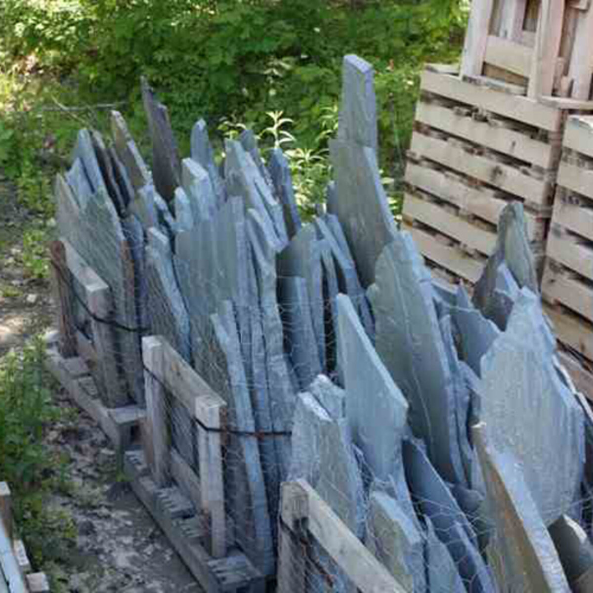 Flagstone Bluestone Select Blue Irregular Stand Up 1 1/2 - 2 1/2 in ...