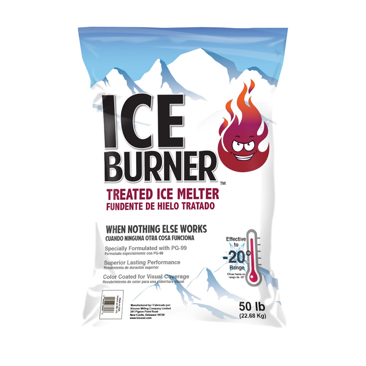 Kissner Ice Burner Purple Granular Ice Melt 50 lb. Bag | SiteOne US