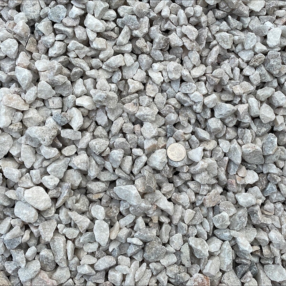 Bulk White Crushed Rock 3/4 in | SiteOne US