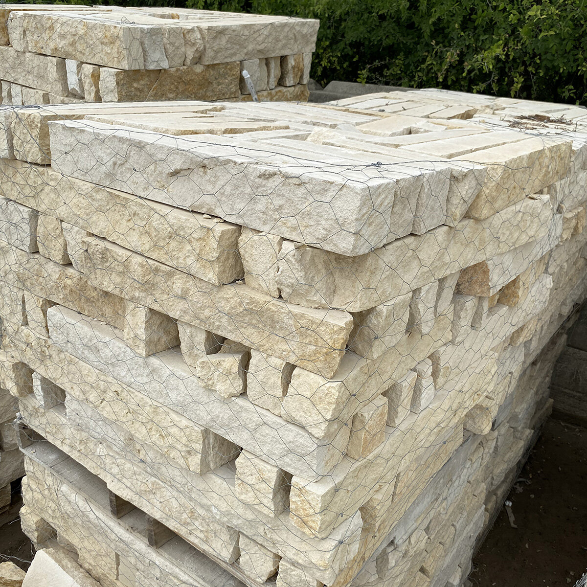 Building Stone Nicotine Limestone (4 in. Chopped) Sawn 4 in. Thick ...