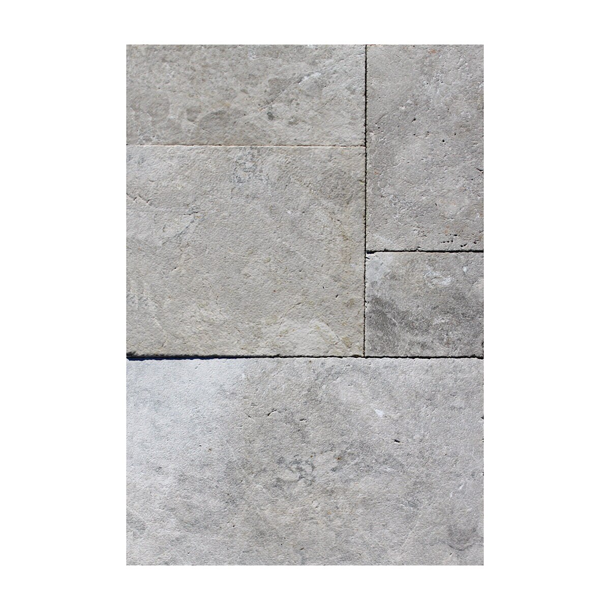 Solstice Dimensional Tundra Gray Marble Leathered Finish French Pattern ...