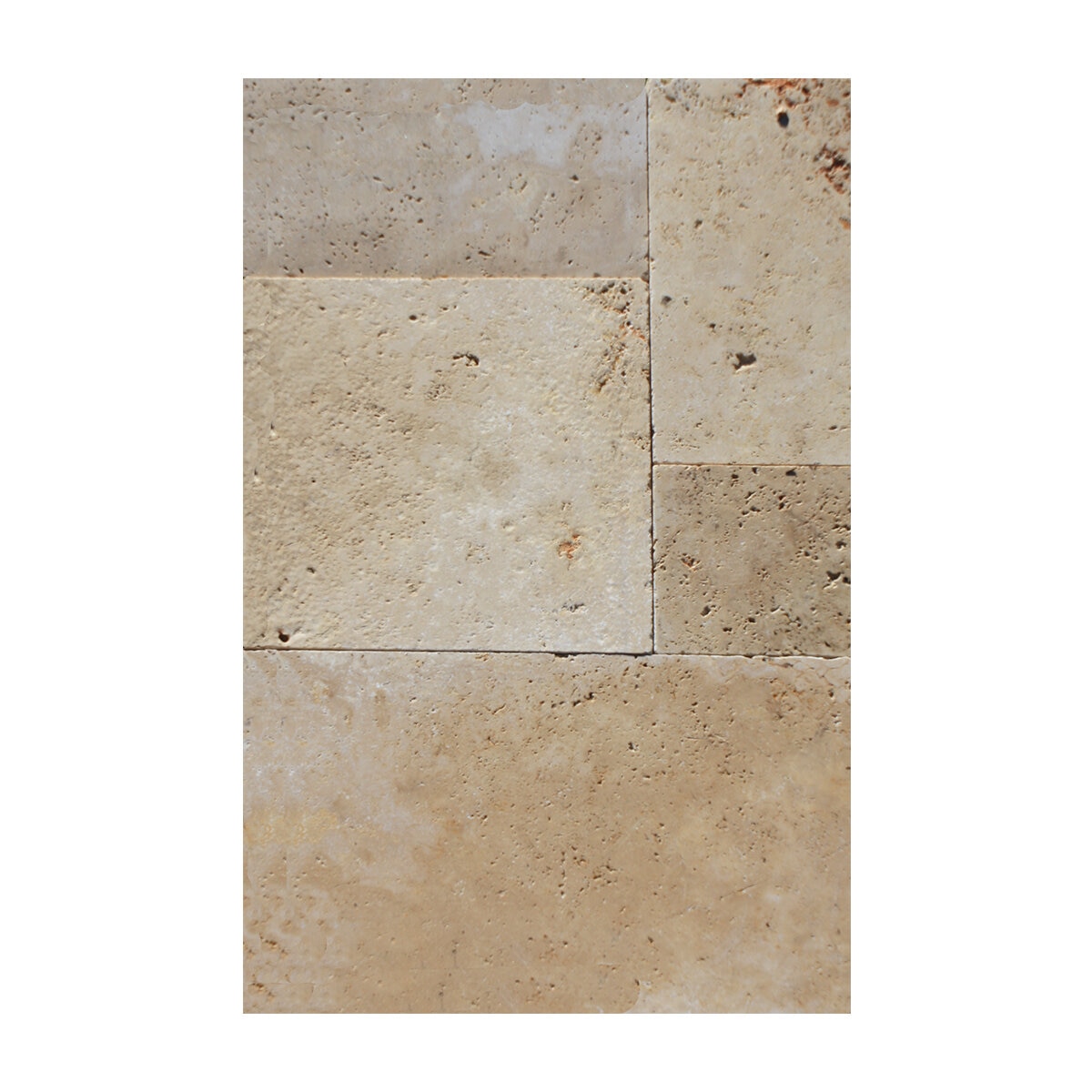 Solstice Dimensional Ivory Travertine Tumbled French Pattern 1 3/16 in ...