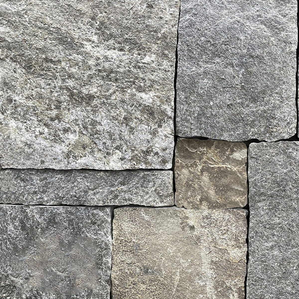 Sawn Thin Veneer Coyote Gray Random Ashlar Flats (100 sq. ft./pallet ...