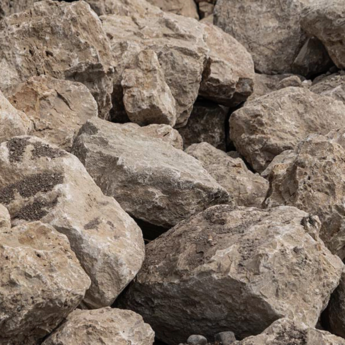 Bulk Buff Limestone Rip Rap 12 - 18 in | SiteOne US