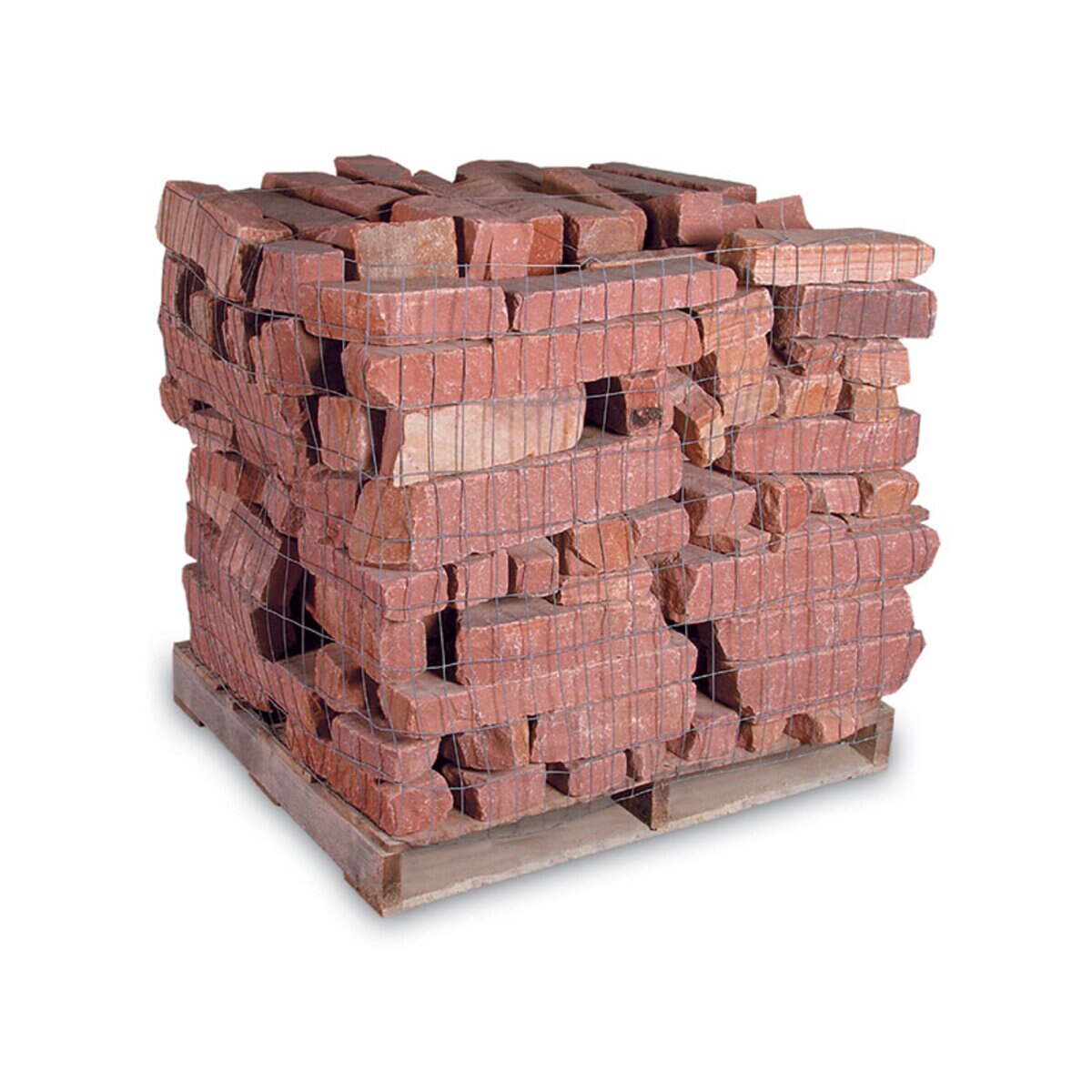 Edgers Lyons Red Sandstone Tumbled 4 in. x 4 in. x Random Length | SiteOne