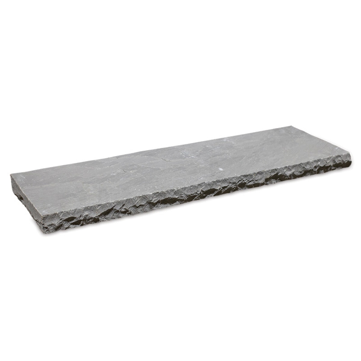 Tread Castle Grey Sandstone Rockface 4 Sides 2 in. x 12 in. x 60 in ...