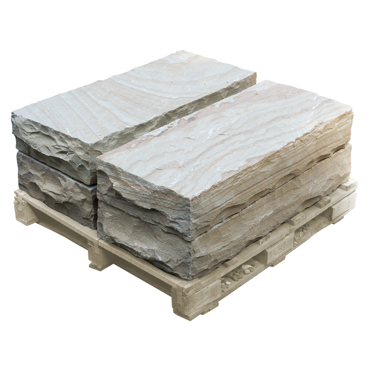 Solstice Step Castle Buff Sandstone Rockface 4 Sides 6 in. x 16 in. x ...