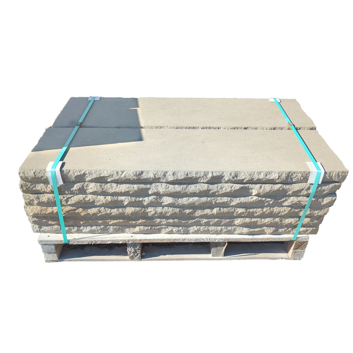 Tread Indiana Limestone Full Color Rockface 1 Long 2-1/4 in. x 14 in. x ...