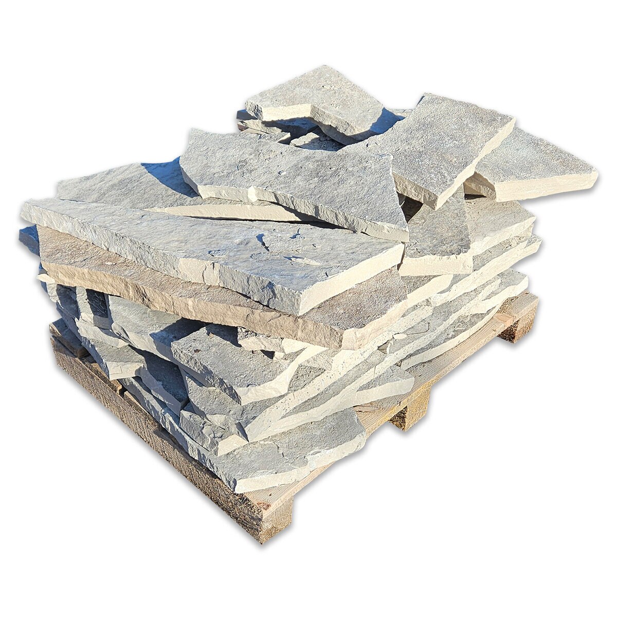 Flagstone Fond Du Lac Silver Apple Creek Patio/Steppers 1 1/4 - 2 in ...