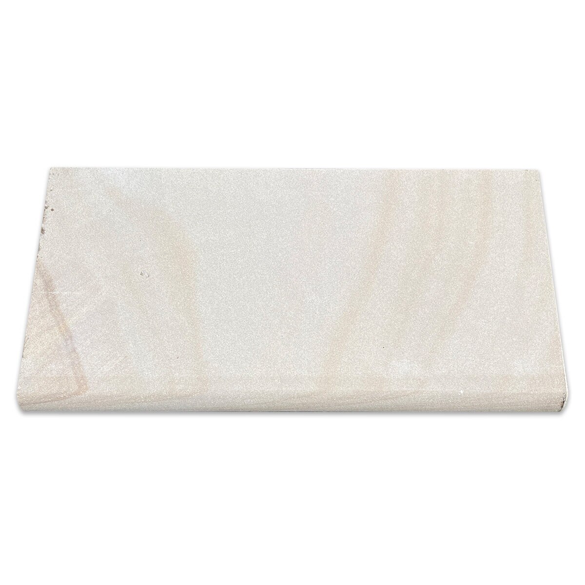 Coping Castle Buff Sandstone Sandblasted Finish Bullnose 1 Long 2 in. x ...