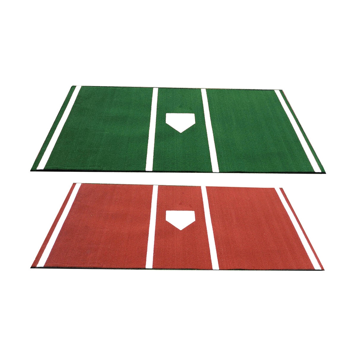 Cimarron Pro Home Plate Mat w/ Inlaid Home Plate 6 ft. x 12 ft. Clay ...
