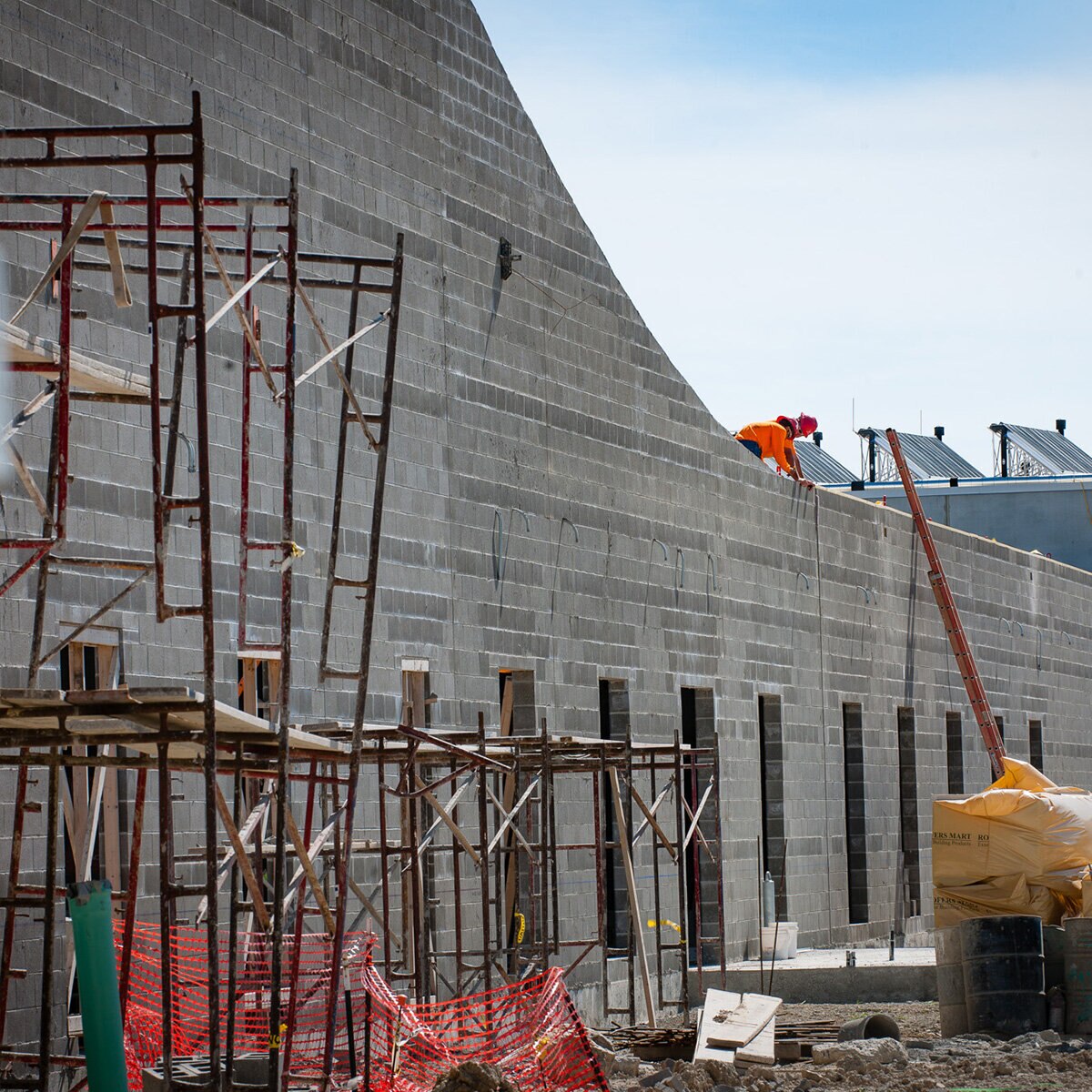 Heavyweight Hollow Regular Block Gray/Limestone 6 in. x 8 in. x 16 in ...