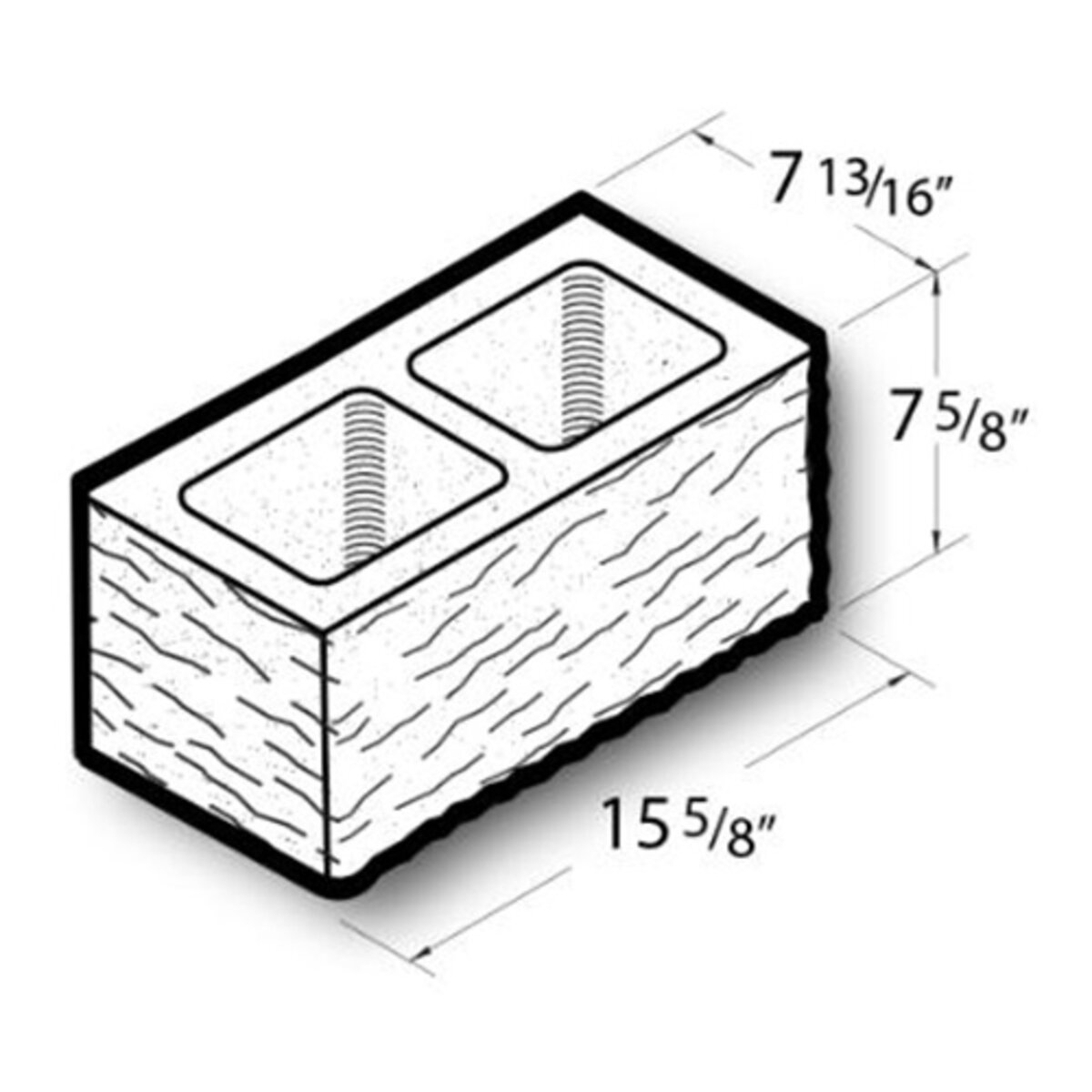 Block Splitface Corner Autumn 8 in. x 8 in. x 16 in. (50 pc./pallet ...