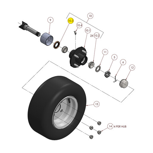 Turfware Oil (Front Wheel Hub) with Coating Seal 1-1/4 in. x 2 in. x 1/ ...