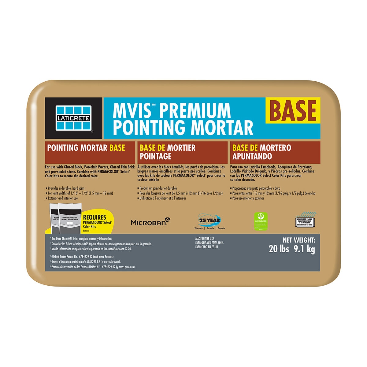 Laticrete MVIS Premium Pointing Mortar Base w/ Bright White Color ...