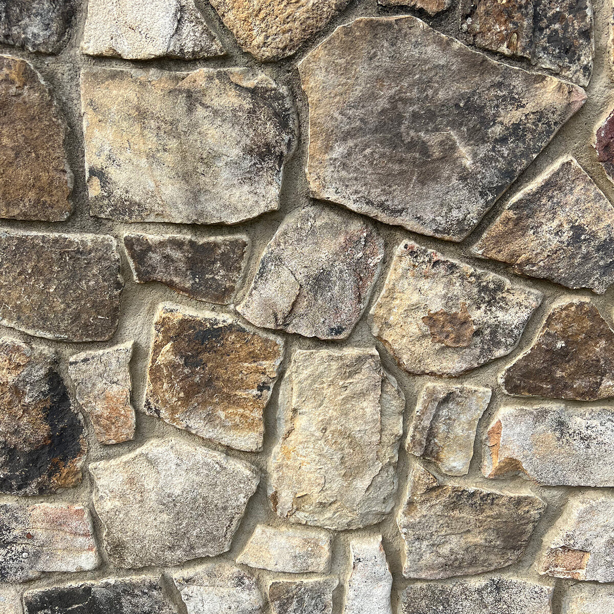 Sawn Thin Veneer Tennessee Weathered Fieldstone Mosaic Flats | SiteOne US