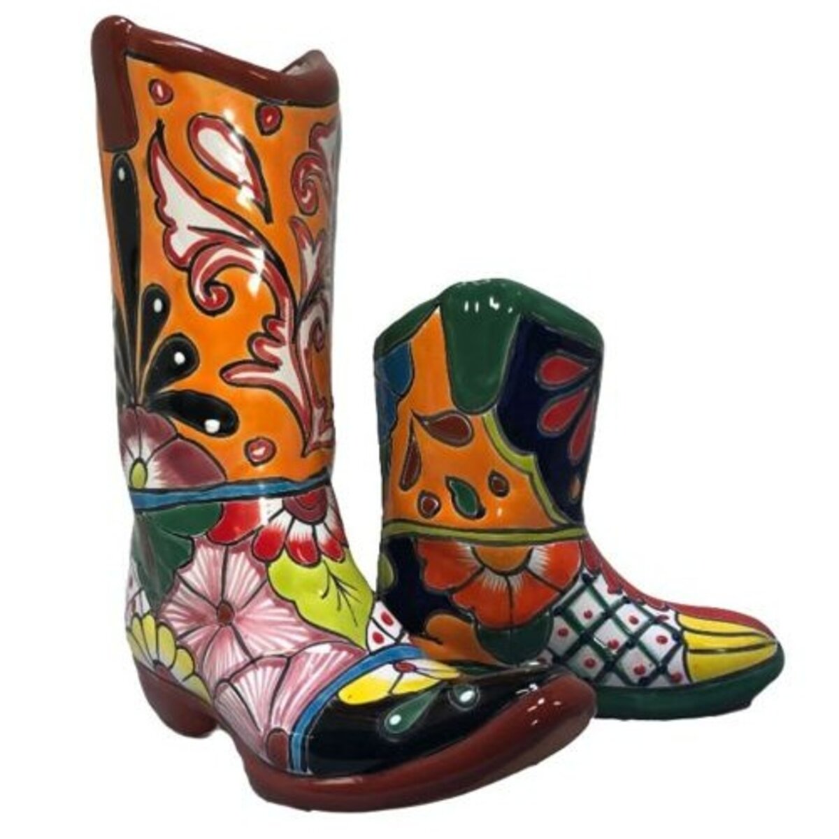 Talavera Cowboy Boot Small 7 in. x 6-3/4 in. x 3-1/2 in | SiteOne US