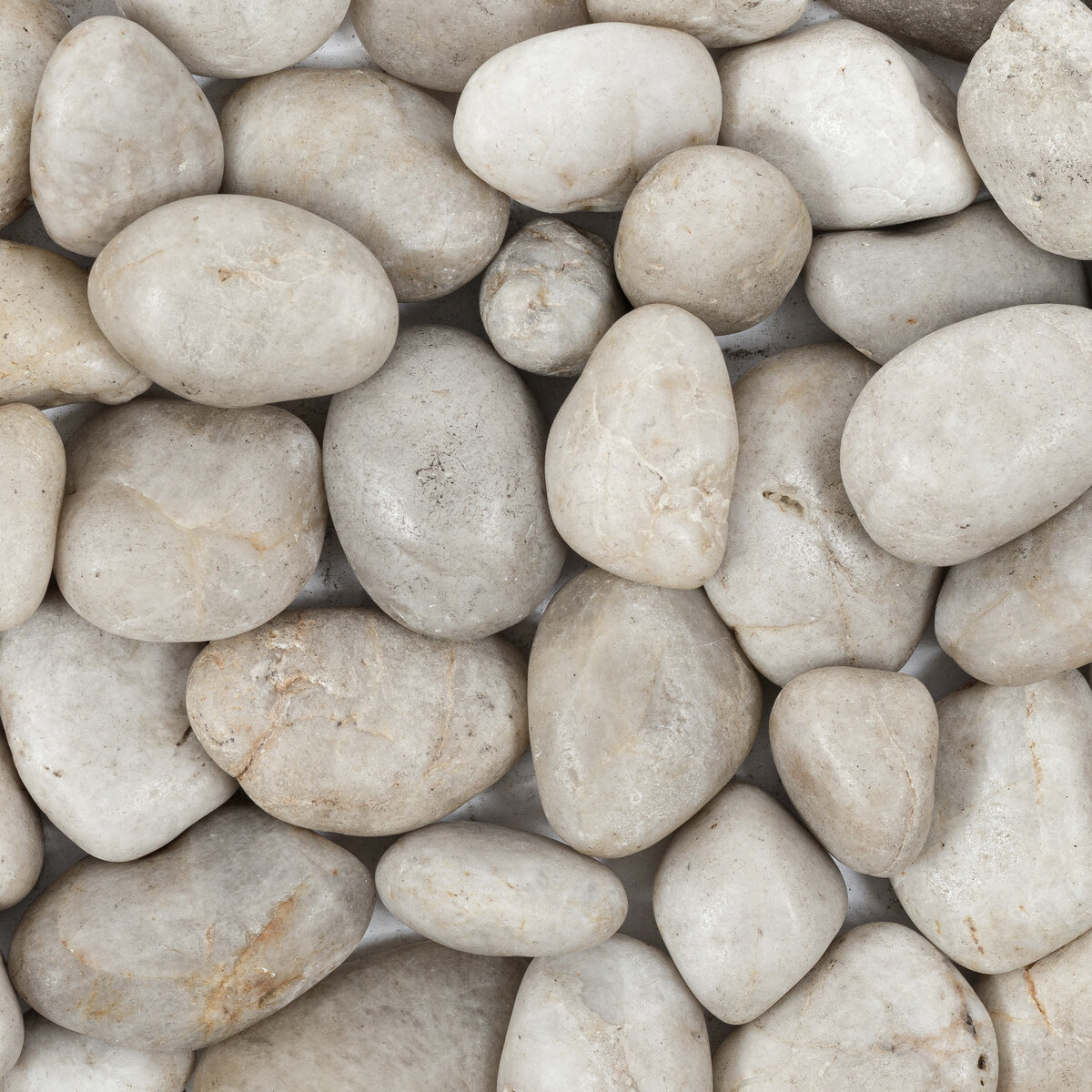Bagged Polished Pebbles White 1 - 2 in. (50 lb. Bag) | SiteOne US