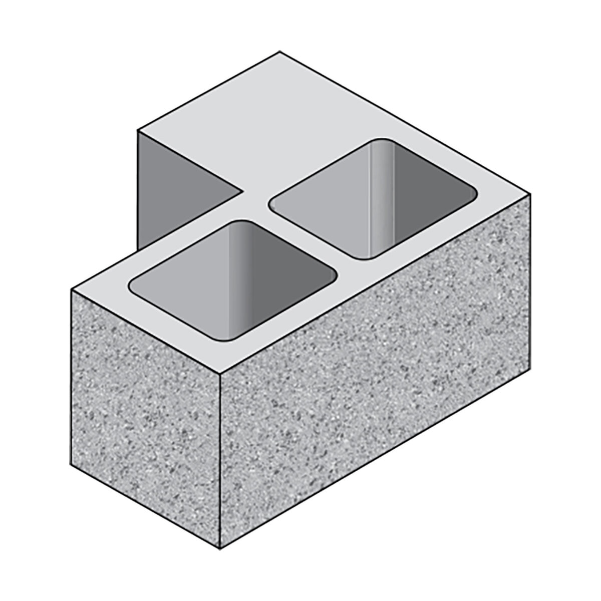 8816 Basalite Concrete Block Ground Face GF Corner OE Color 225 WR 8 in. x 8 in. x 16 in. (90 pc ...