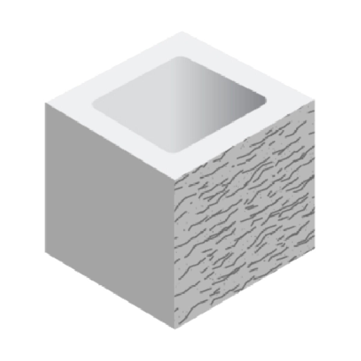 888 Basalite Concrete Block Ground Face GF Half Color 490 8 in. x 8 in. x 8 in. (180 pc./pallet ...