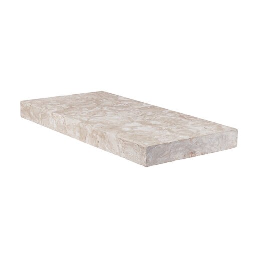 Tread Ocean Reef Shellstone Limestone Square Edge 2 in. x 12 in. x 24 ...