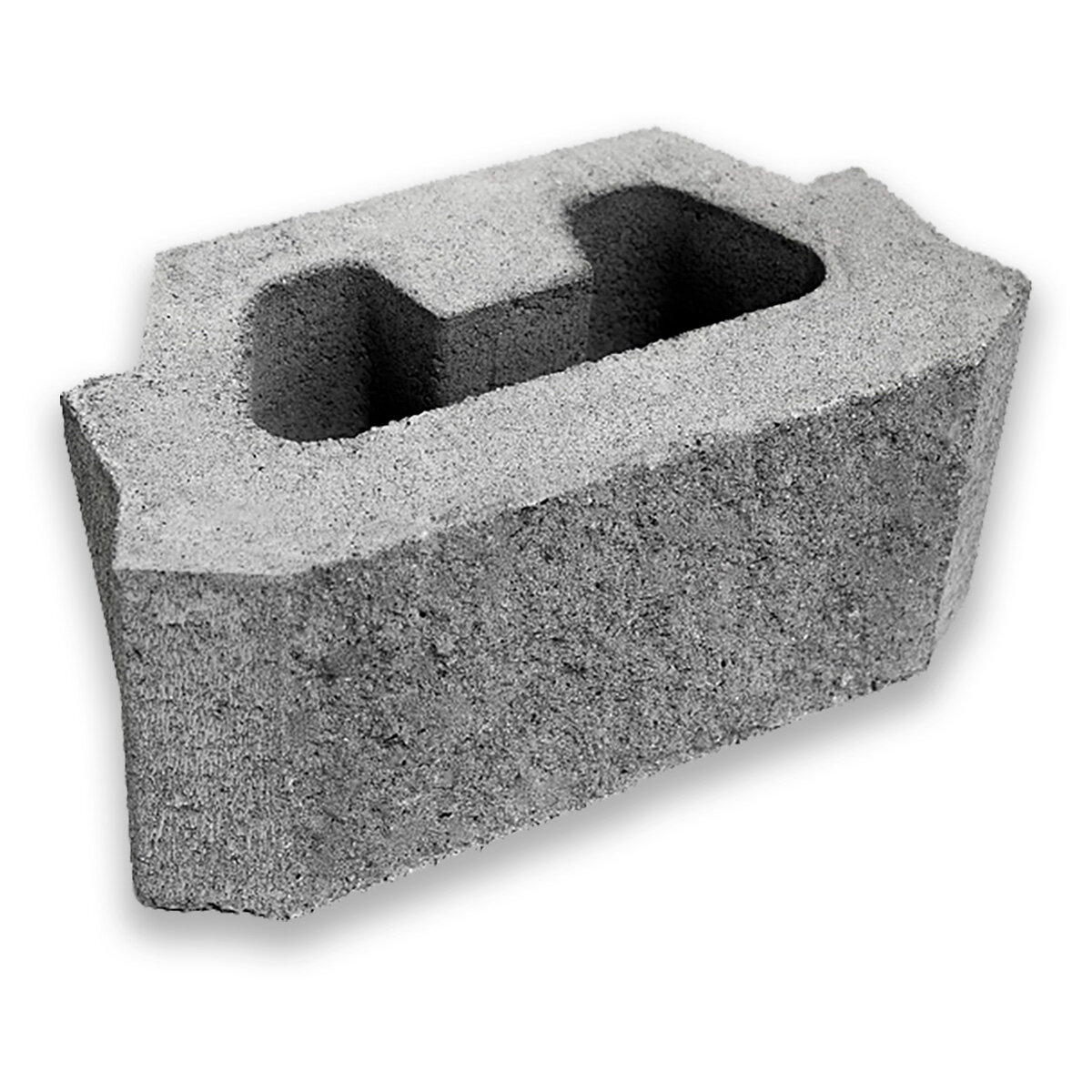 Ridge Rock II 9 in. Beveled Face Block Gray 9 in. x 18 in. x 8 in. (40 ...