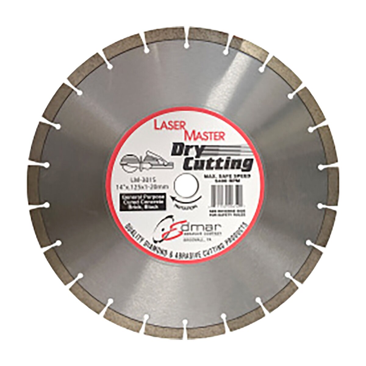 Segmented Diamond Blade - Edmar 14 in. x .125 in. x 13 mm | SiteOne US