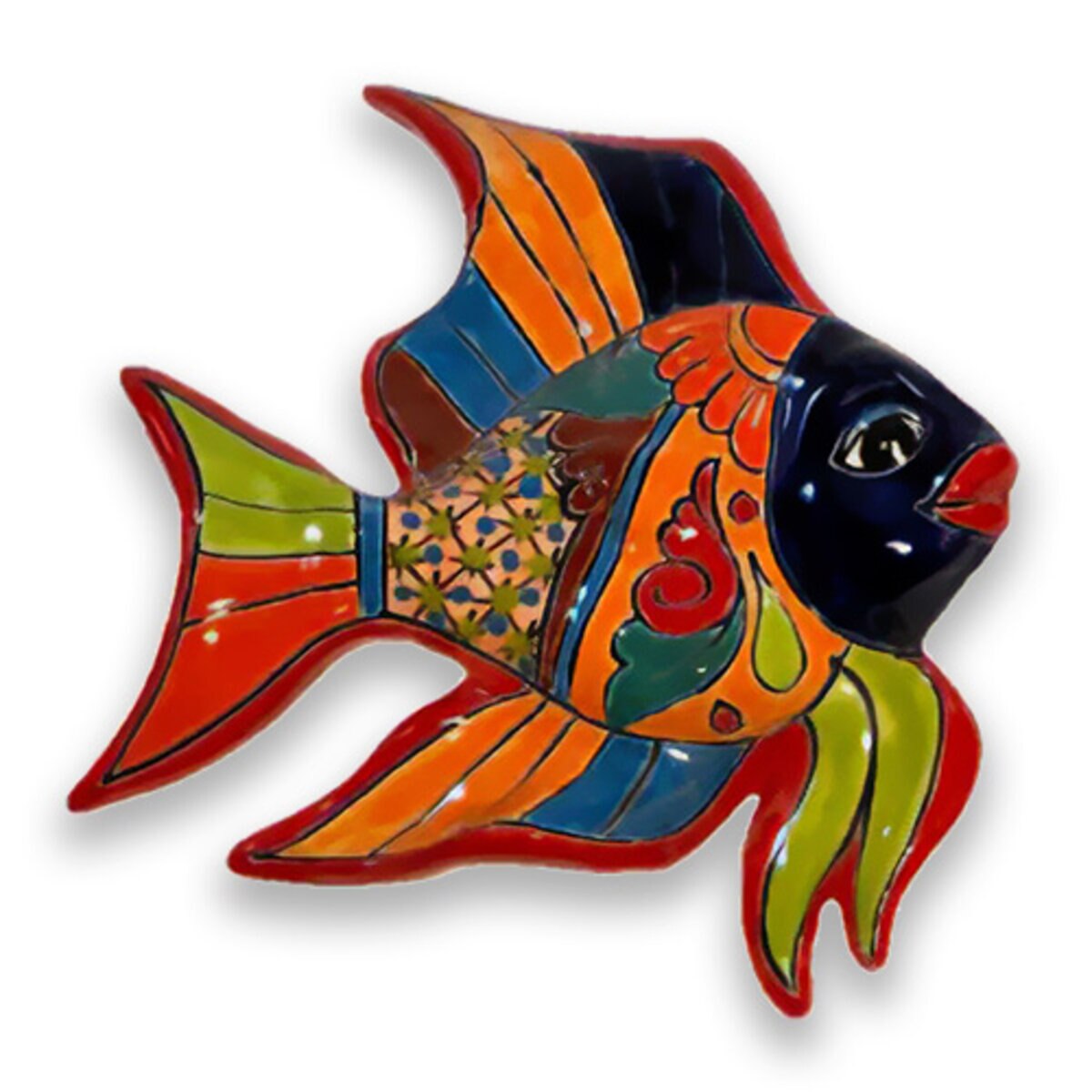 Talavera Statue Angel Fish 11 in. x 11 in. | SiteOne