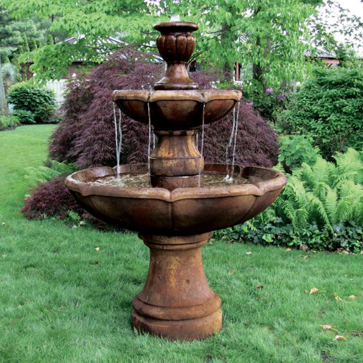 Massarelli Fountain Two Tier Charlotte 48 in. x 20 in. x 68-1/4 in ...