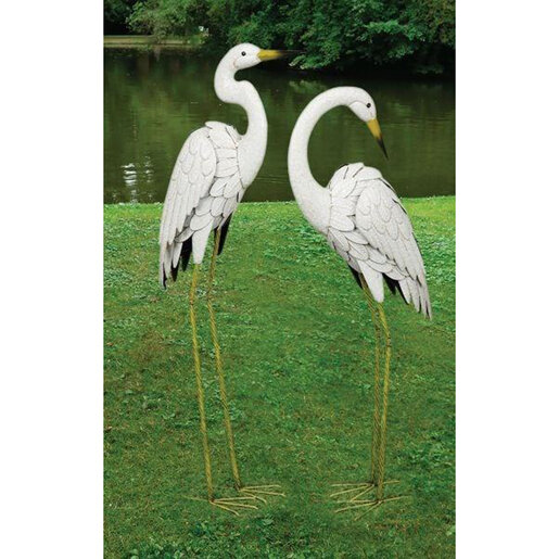 Marshall Crane Standing Metal Art | SiteOne