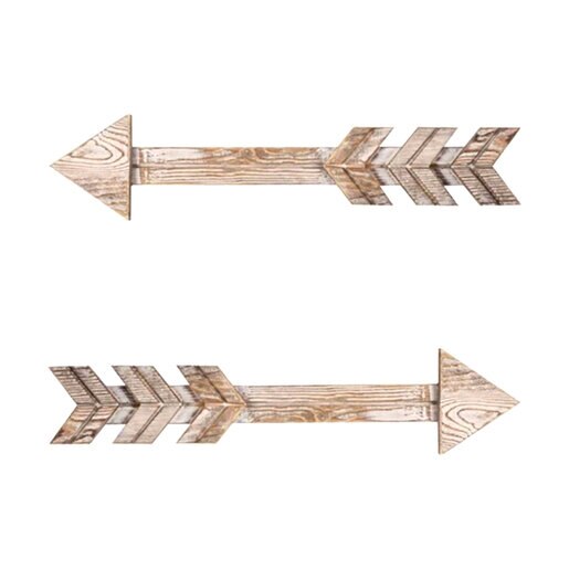 Rustic Arrow Statue Wooden Garden Sign | SiteOne