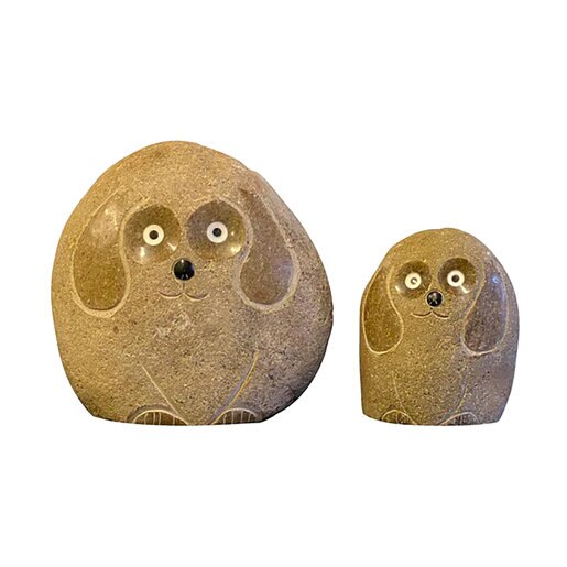 Boulder Statue Dog 4 in. | SiteOne