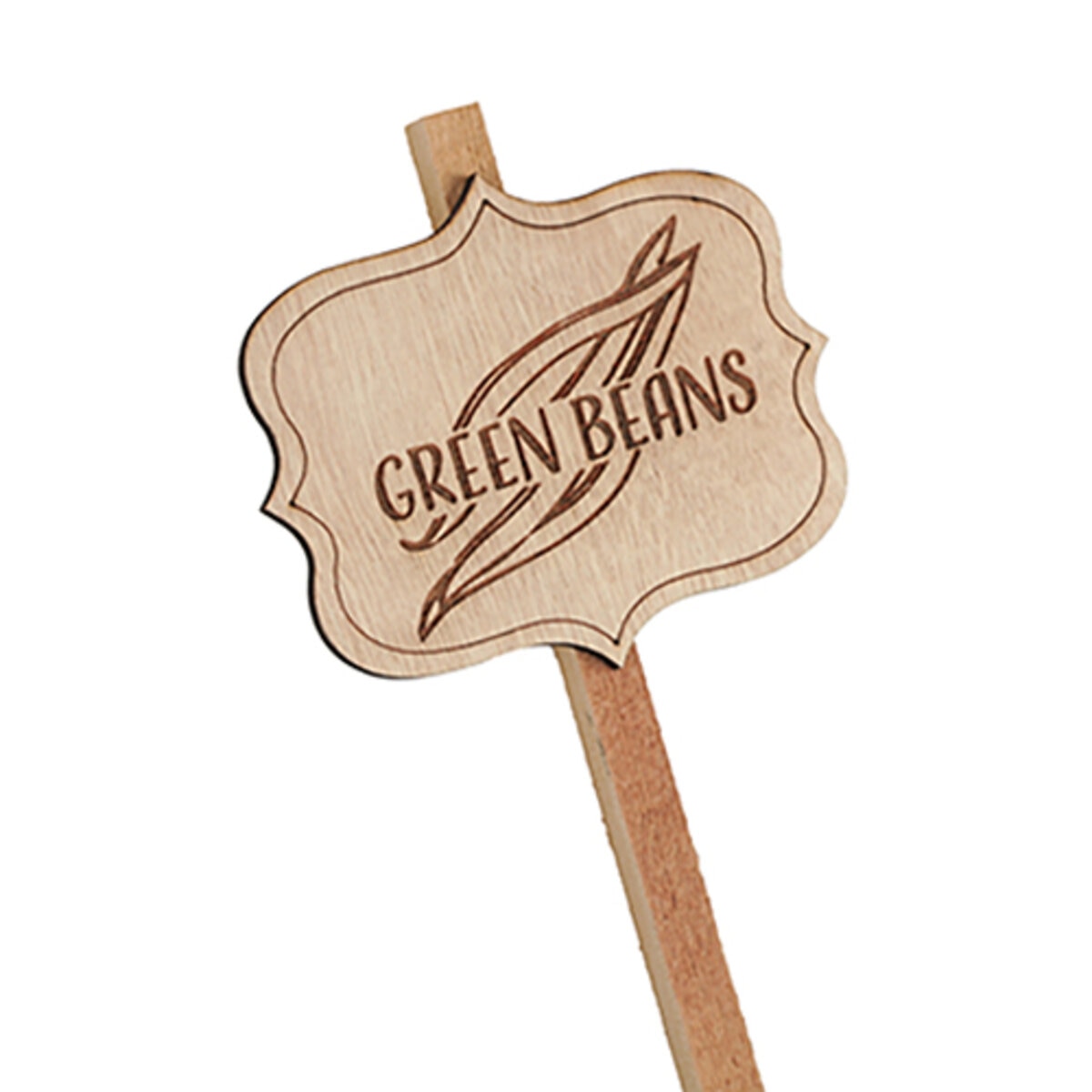 Wooden Garden Marker - Green Beans | SiteOne