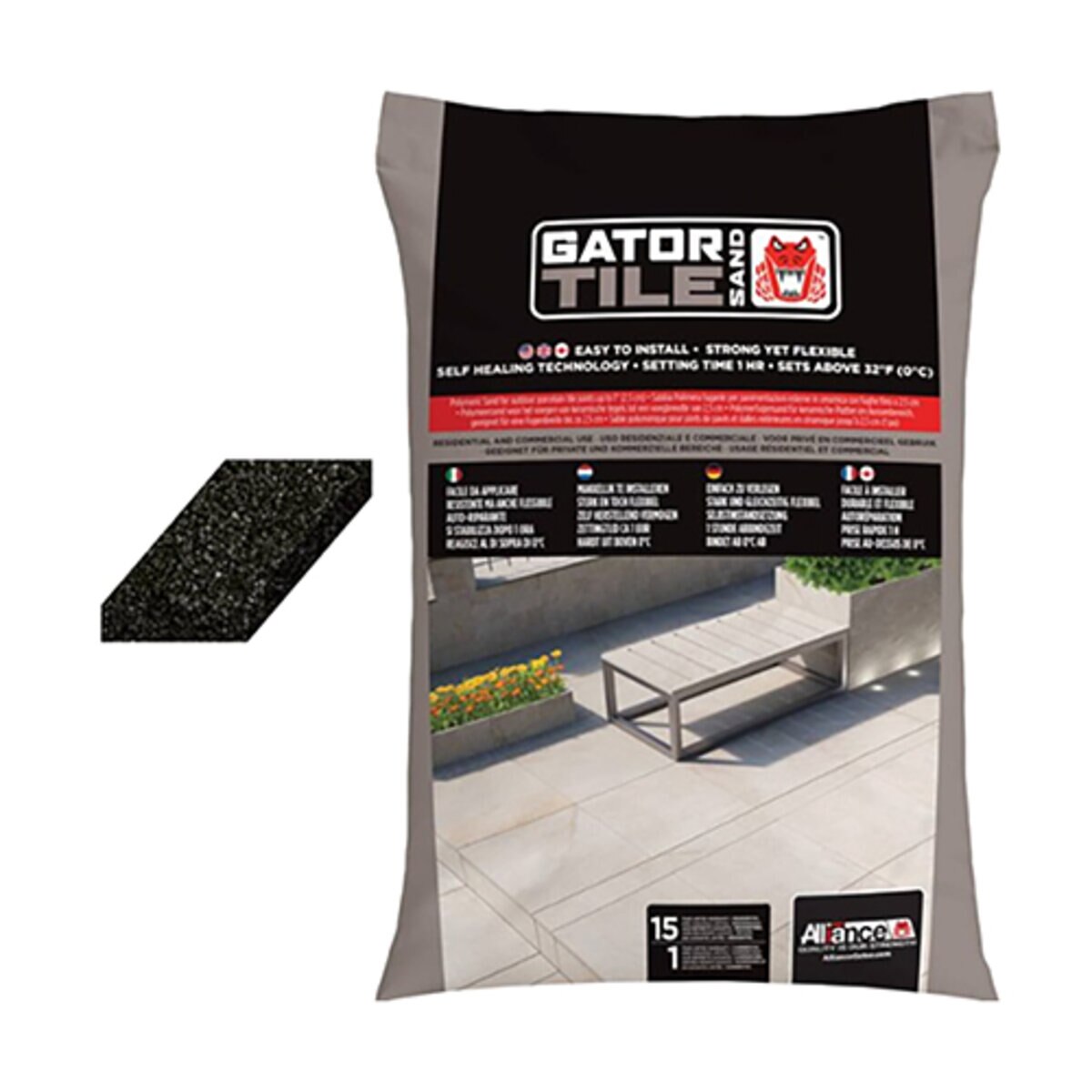 Cambridge Alliance Gator Tile Sand 35 lb. Bag Black | SiteOne US