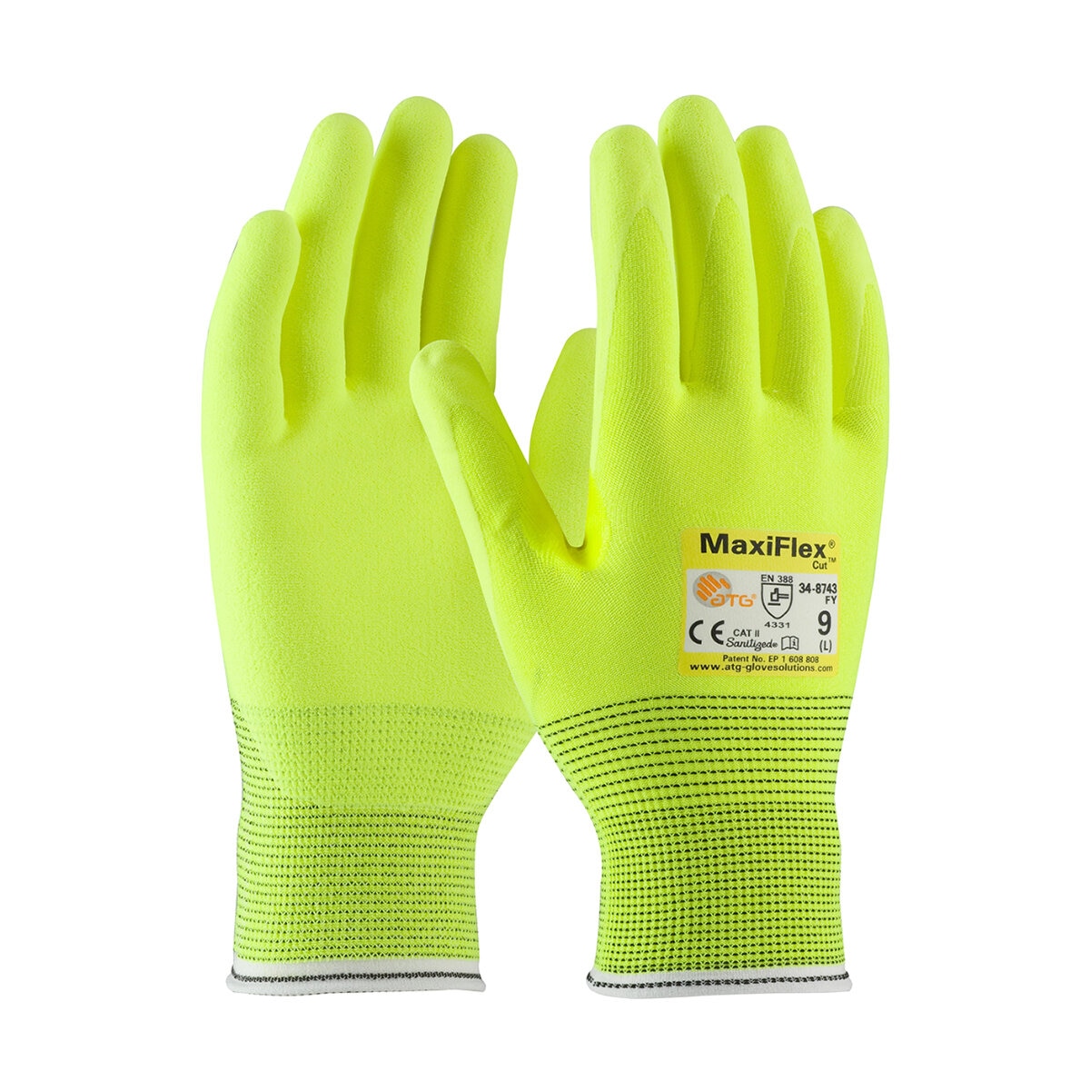 PIP Maxi Flex Cut Hi-Vis Glove Yellow Medium | SiteOne US