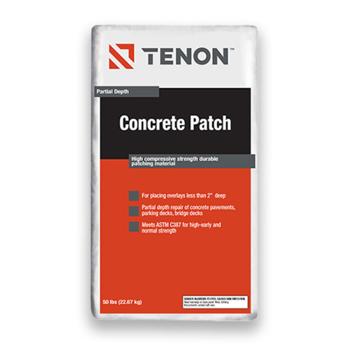 Tenon Concrete 3:1 Partial Depth Patch 50 lb. Bag (56 bag/pallet ...