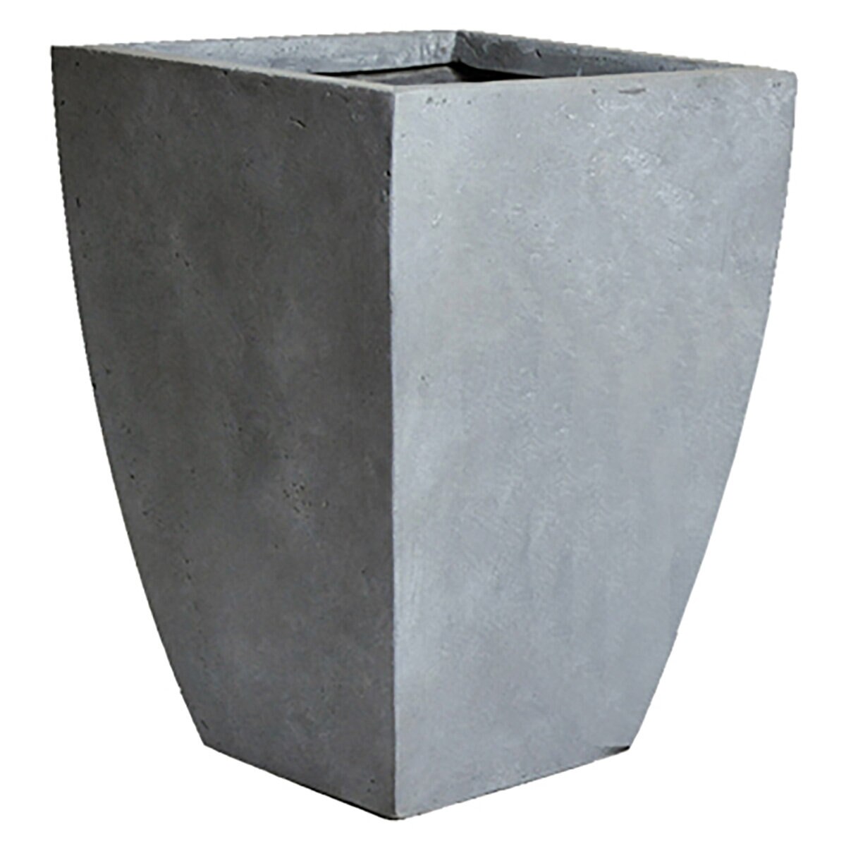 Planter Flared Square Light Clayfibre Size 3 10 in. x 10 in. x 16 in ...
