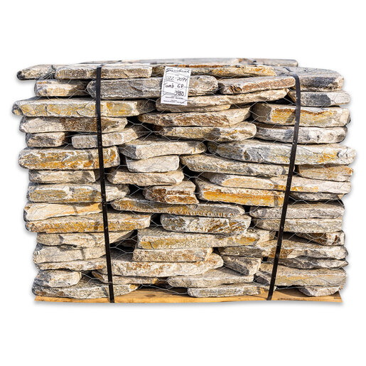 Flagstone Idaho Sunset Gold Quartzite Tumbled Patio/Steppers 1 1/2 - 2 ...