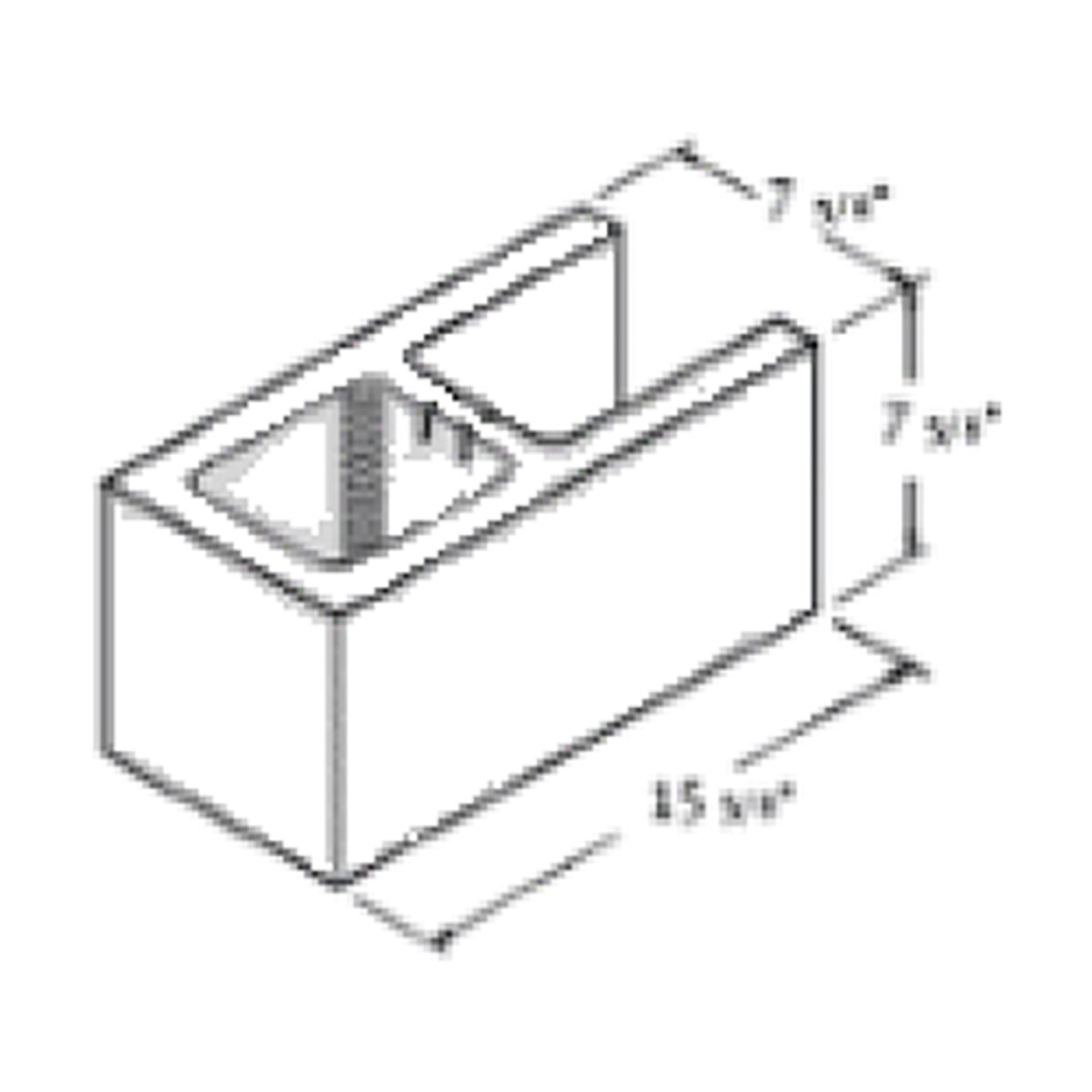 8816 Concrete Block Pilaster A Gray 8 in. x 8 in. x 16 in. (90 pc ...