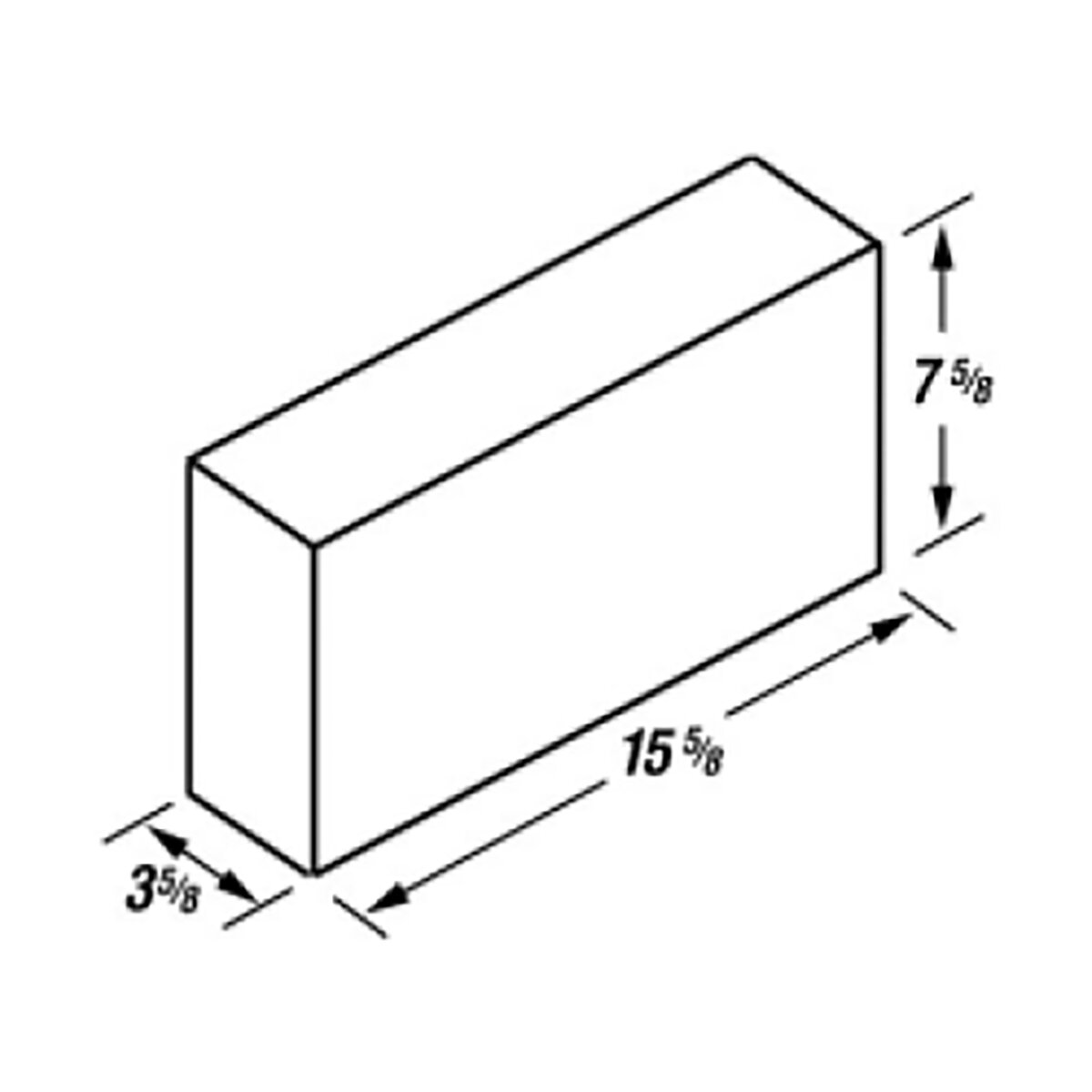 4816 Concrete Block Fence Block Solid Bottom Gray 4 in. x 8 in. x 16 in ...