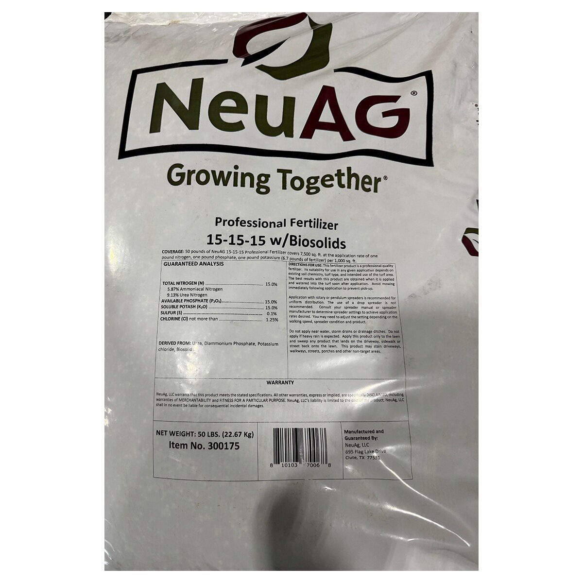NeuAg Fertilizer 15-15-15 50 lb | SiteOne US
