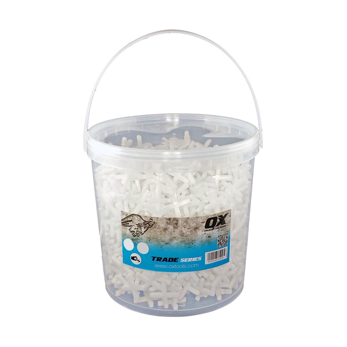 Ox Trade Hard Plastic Spacers Cross - 1000/Bucket | 1/16-in. / 1.5mm ...