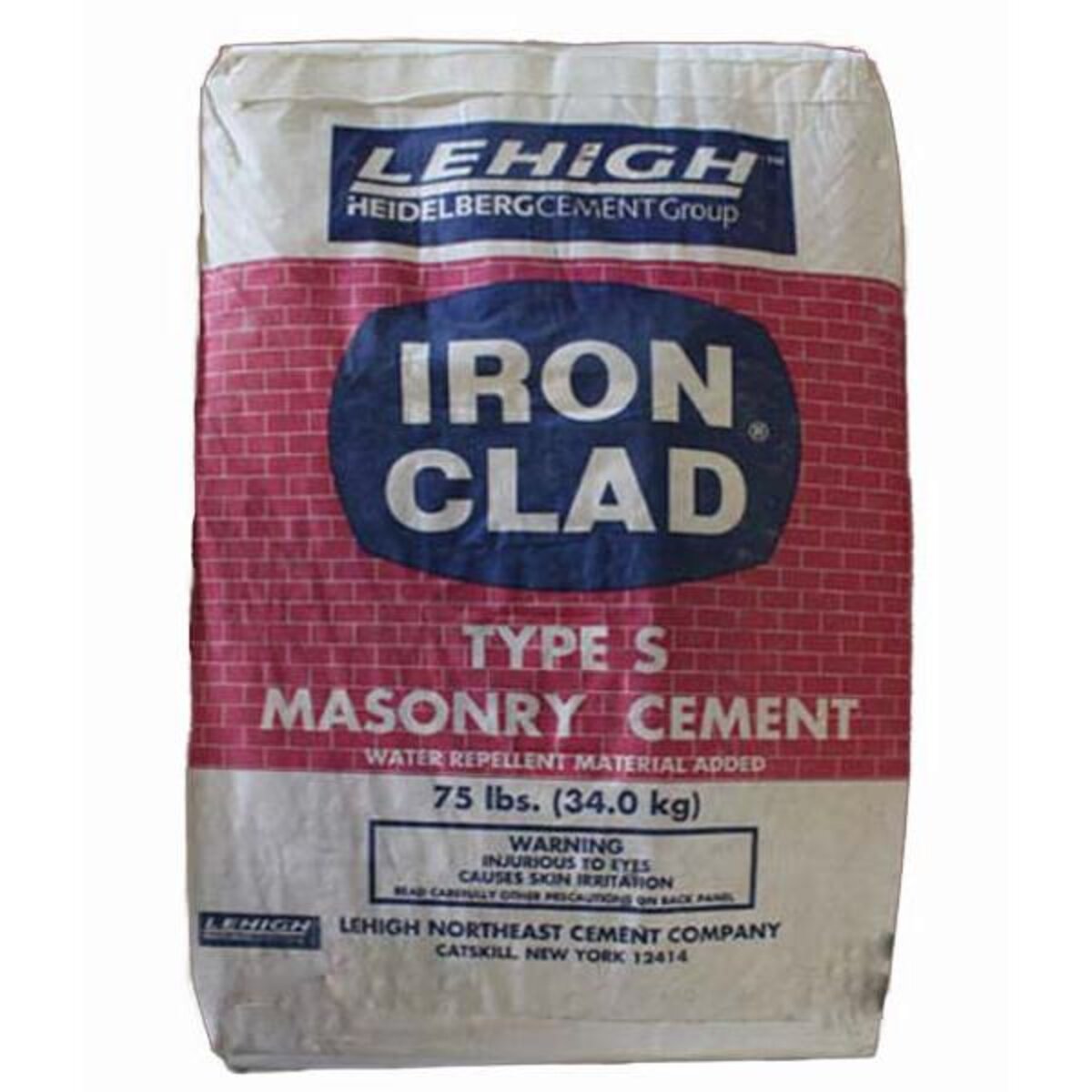 Lehigh Iron Clad Masonry Cement Type S 75 lb. Bag (40 bags/pallet ...