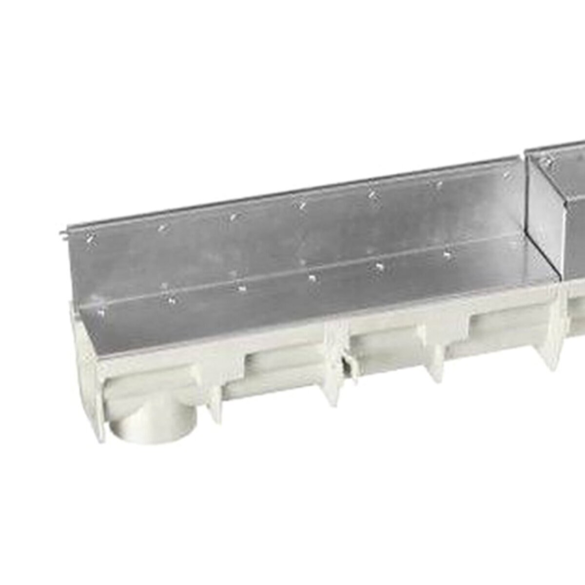 NDS Dura Slope Channel Drain Grate, 6 in. X 48 in. Slot Top, Asymmetric ...