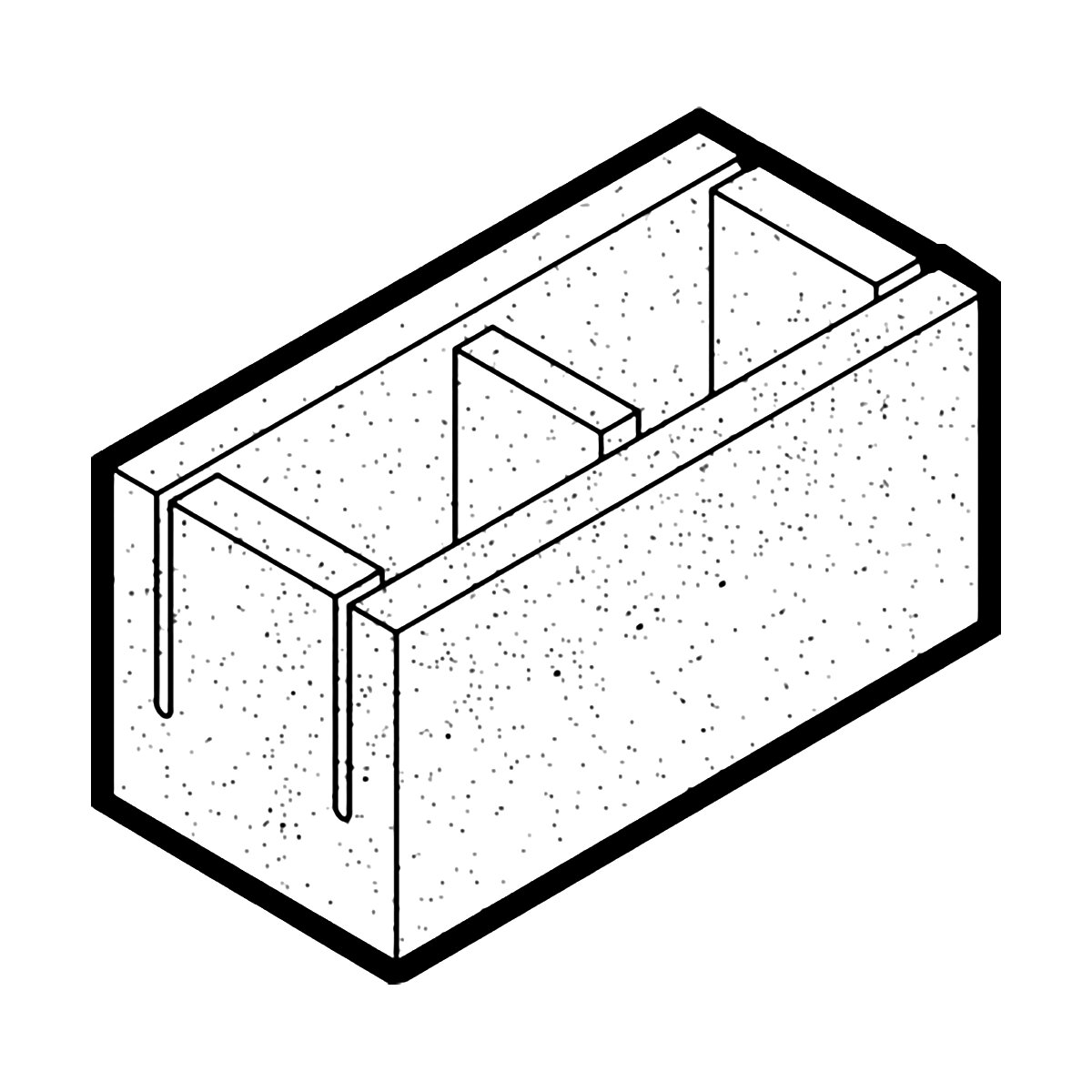 8816 Concrete Block Knock Out Bond Beam 8 in. x 8 in. x 16 in | SiteOne US