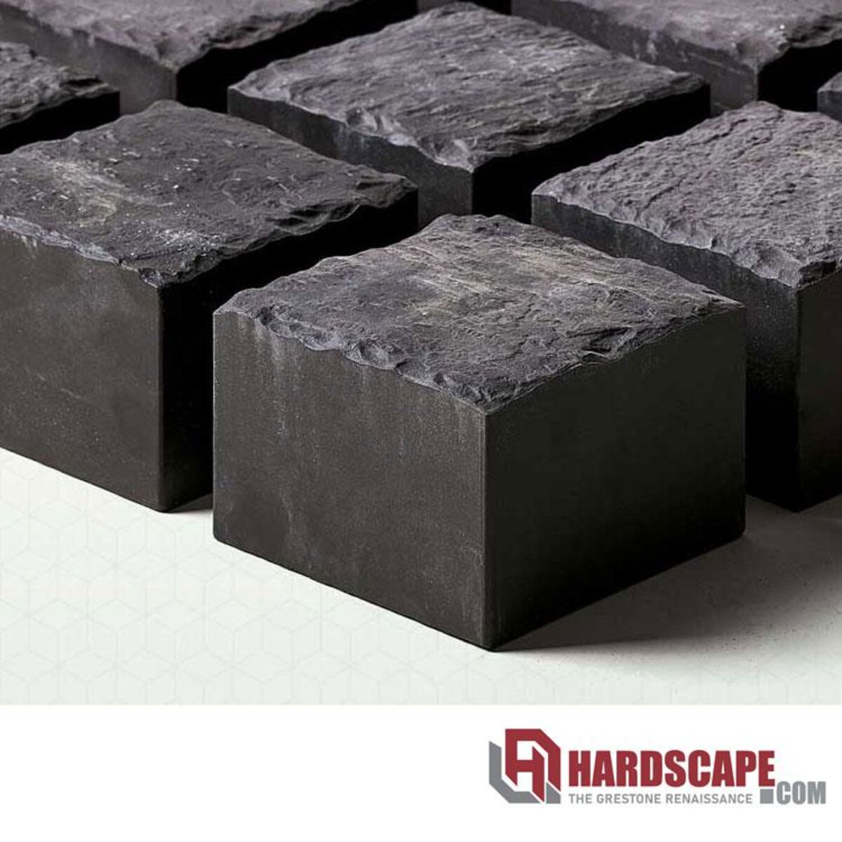 Hardscape.com Porcelain Cobblestones 4 in. x 4 in. Basalt 6.5 cm (83 sq ...